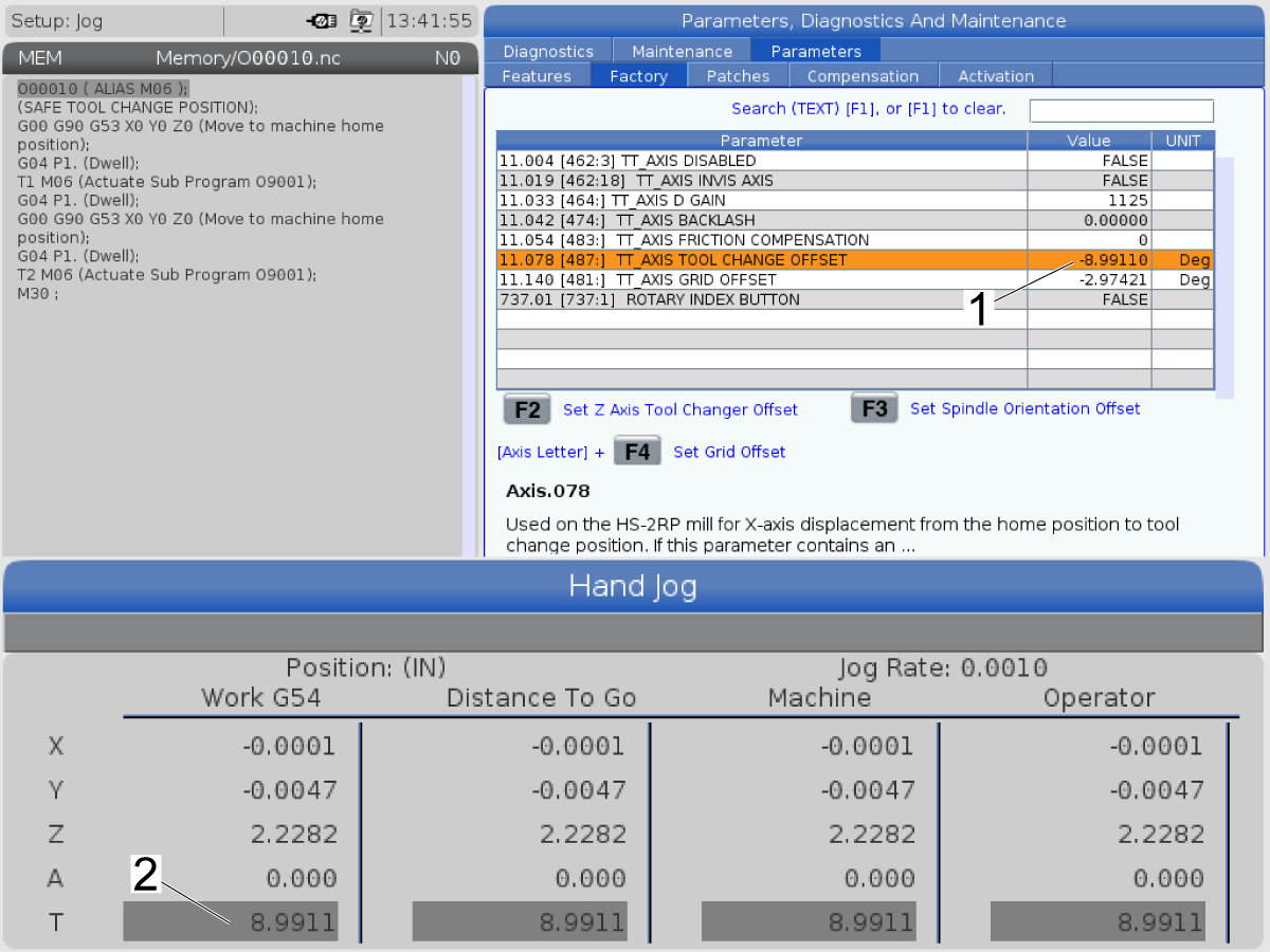 Servo Driven SMTC Double Arm Grid Offset And Tool Changer Offset NGC